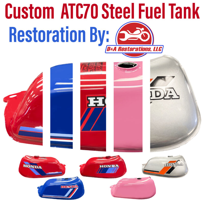 1978-1985 Honda ATC70 Steel Fuel Tank (Custom Design) - Serwa Tires